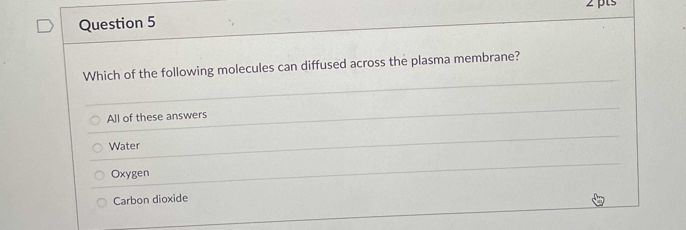Solved Question 5Which of the following molecules can | Chegg.com