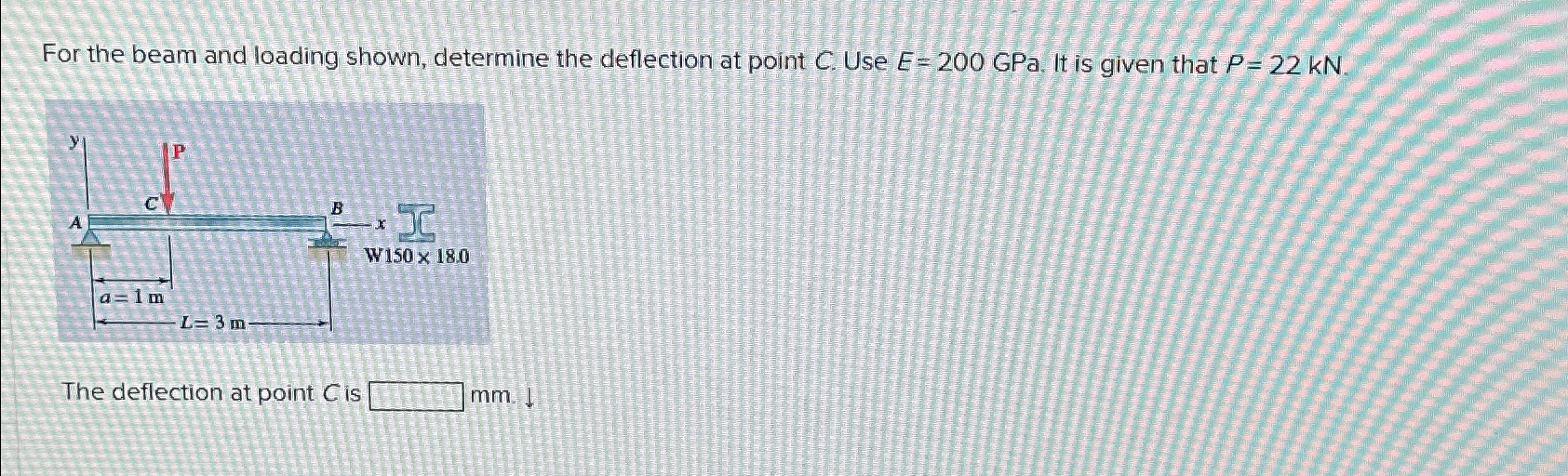 Solved For the beam and loading shown, determine the | Chegg.com