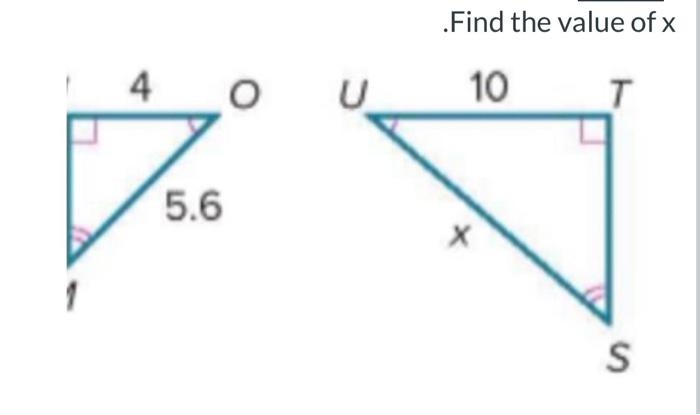 Solved .Find the value of x | Chegg.com