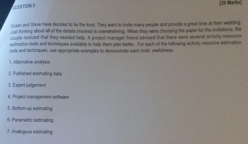 Solved Susan and Steve have decided to tie the knot. They | Chegg.com