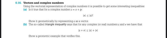 Solved 0.16. Vectors and complex numbers Using the vectorial | Chegg.com