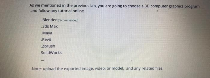 Solved Doctor wants to use any of the aforementioned program | Chegg.com