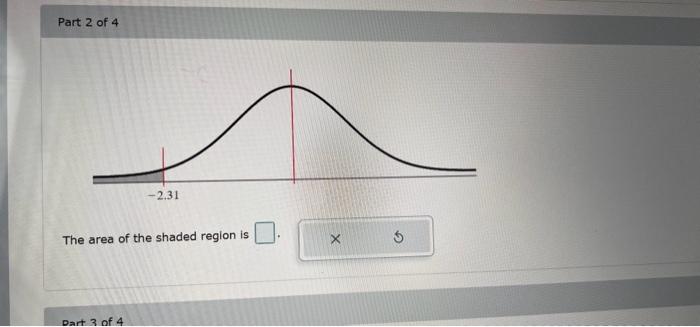 Find each of the shaded areas under the standard | Chegg.com