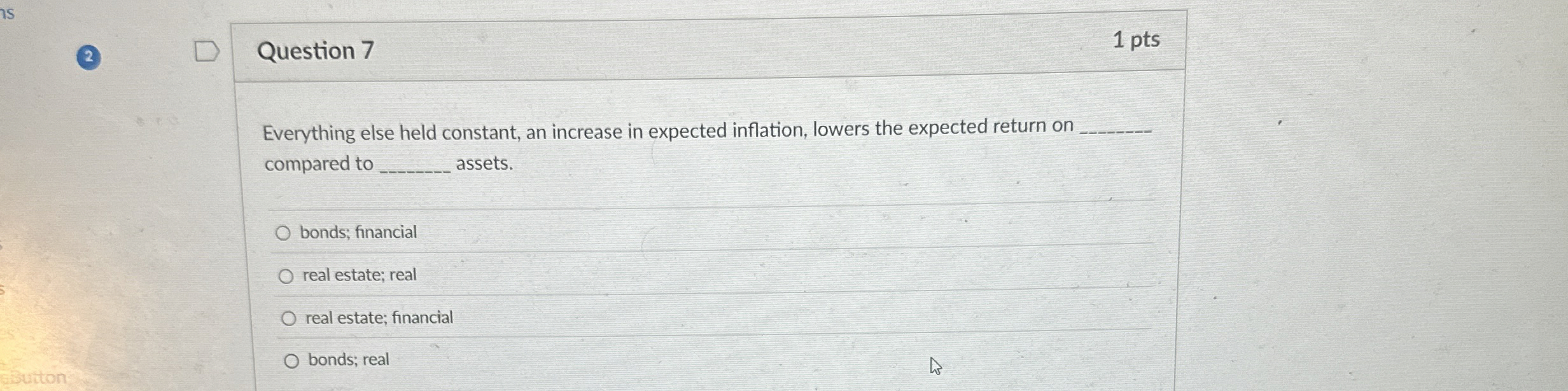 Solved Question 7Everything else held constant, an increase | Chegg.com