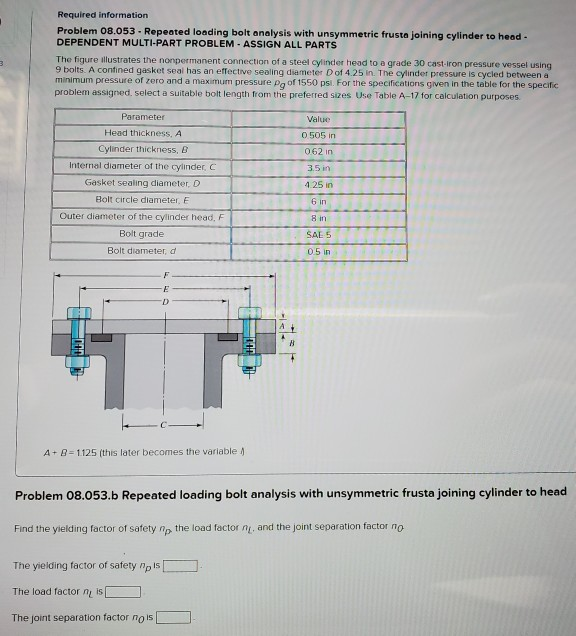 Solved Required information Problem 08.053 - Repeated | Chegg.com