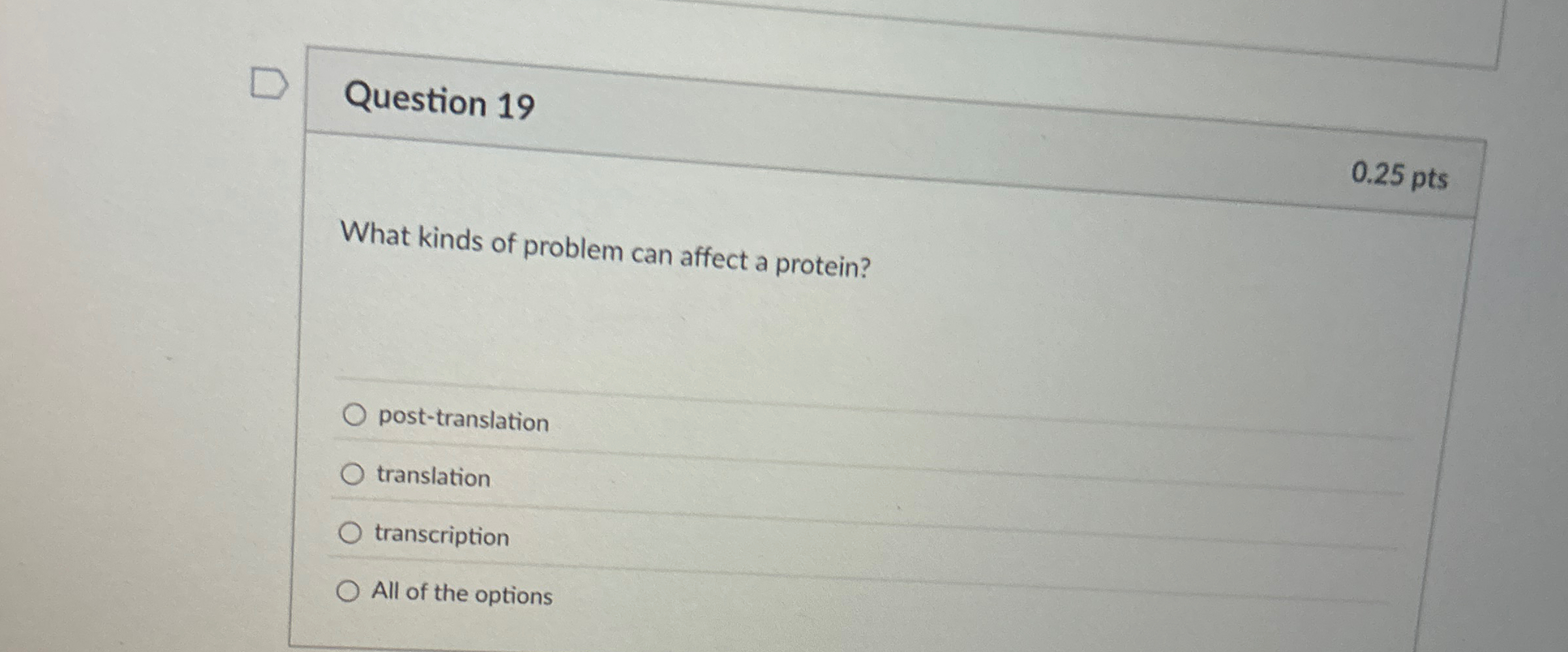 Solved Question 19What kinds of problem can affect a | Chegg.com
