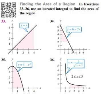 Solved Finding the Area of a Region In Exercises 33-36, use | Chegg.com