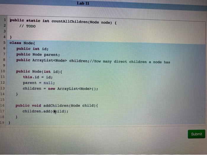 Solved 11 Lab 11 Recursively calculate the number of | Chegg.com
