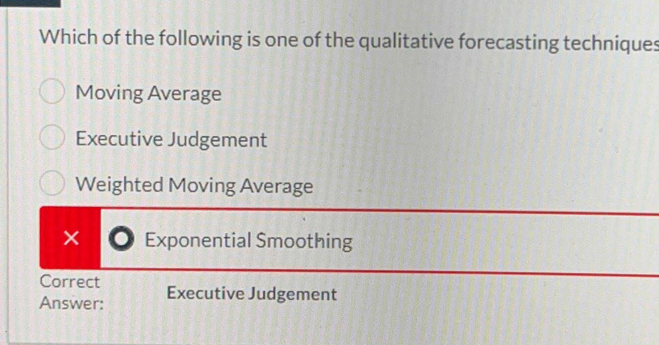 Solved Which of the following is one of the qualitative | Chegg.com