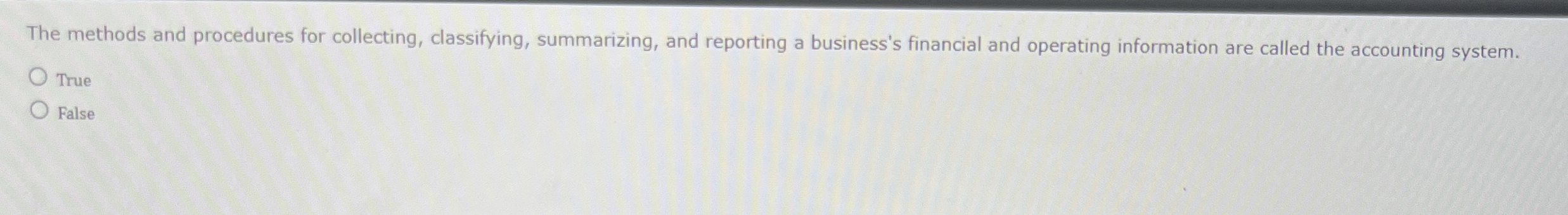 Solved The methods and procedures for collecting, | Chegg.com