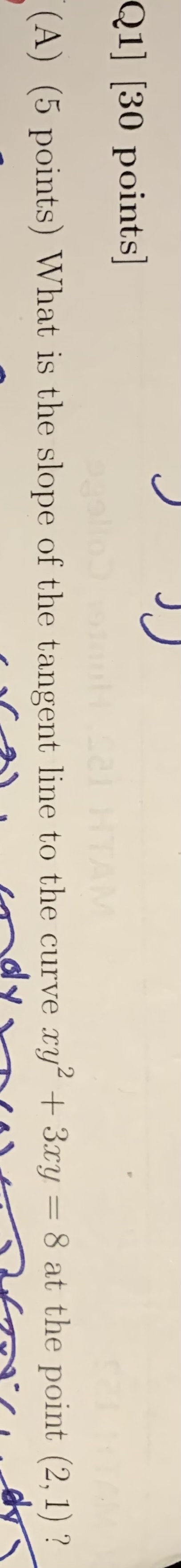 Solved Q1] [30 ﻿points](A) (5 ﻿points) ﻿What is the slope of | Chegg.com