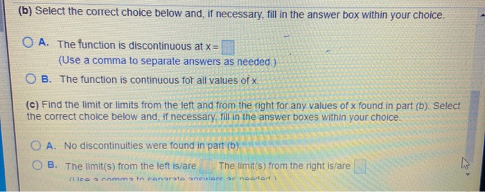 Solved A Graph The Given Function B Find All Values Of 