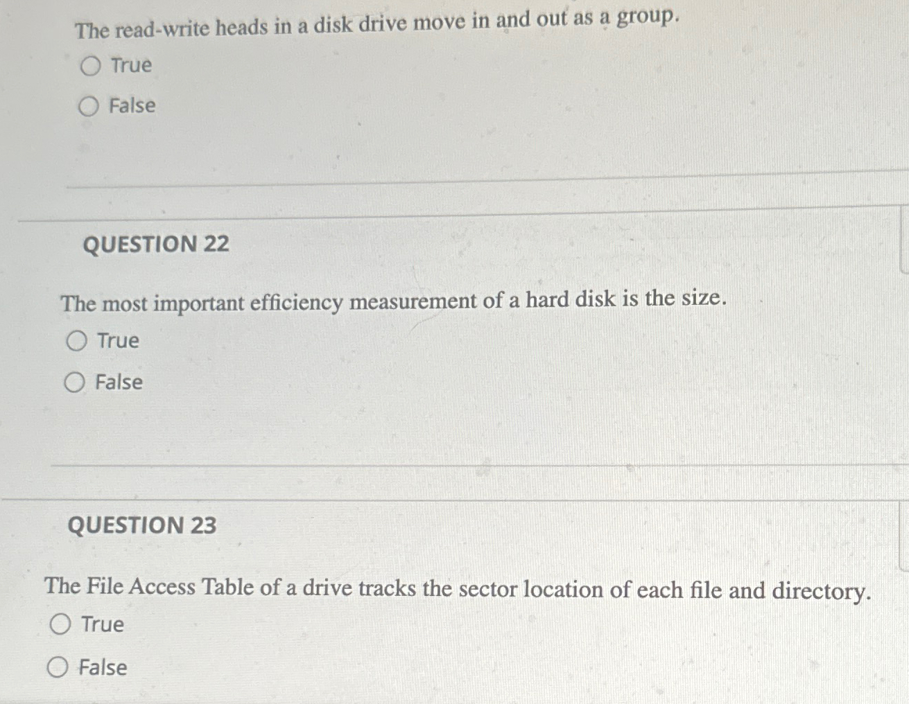 Solved The read-write heads in a disk drive move in and out | Chegg.com