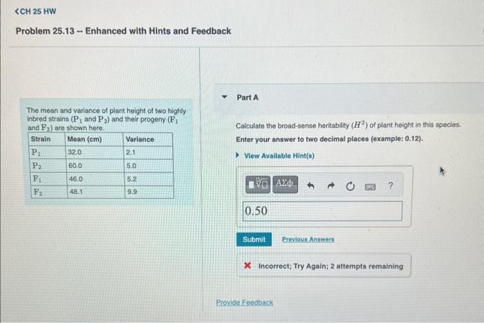 Solved Problem 25.13 - Enhanced with Hints and Feedback The | Chegg.com