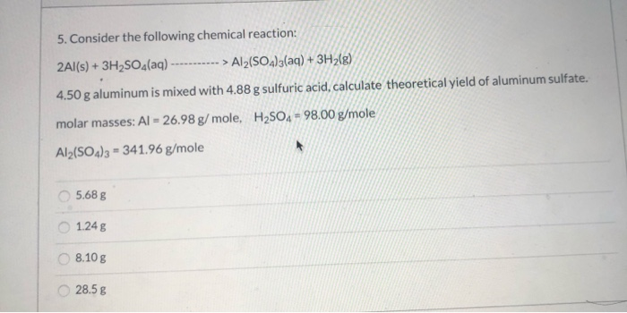 Solved 3. Consider the following chemical reaction: CaCO3(s) | Chegg.com