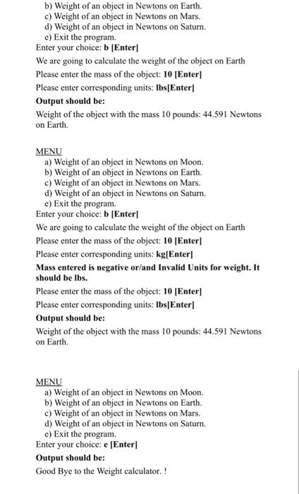 Solved Assignment 7 Question 1 100 Points Menu Program 9423