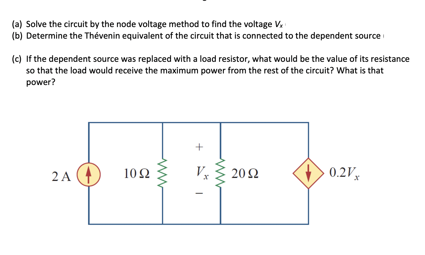Solved (a) ﻿Solve the circuit by the node voltage method to | Chegg.com