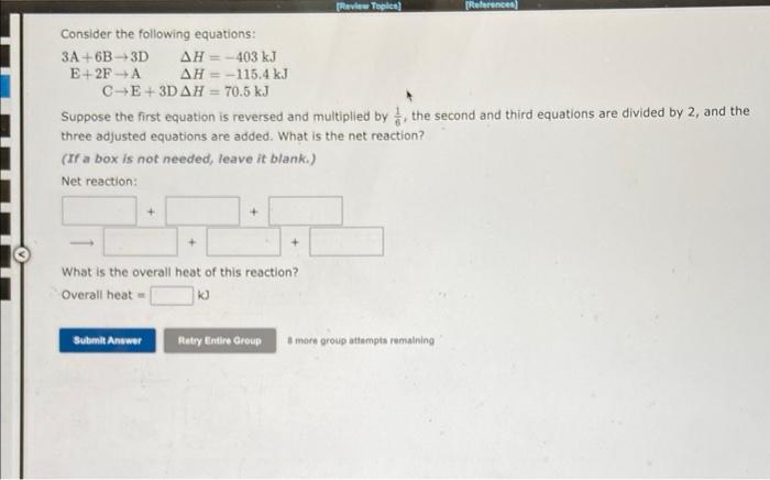Solved Consider the following equations: Suppose the first | Chegg.com