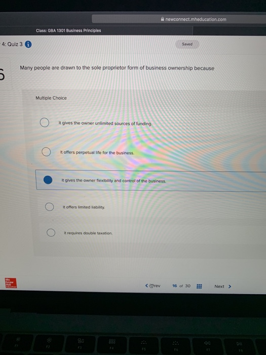 Solved newconnect.mheducation.com Class: GBA 1301 Business | Chegg.com