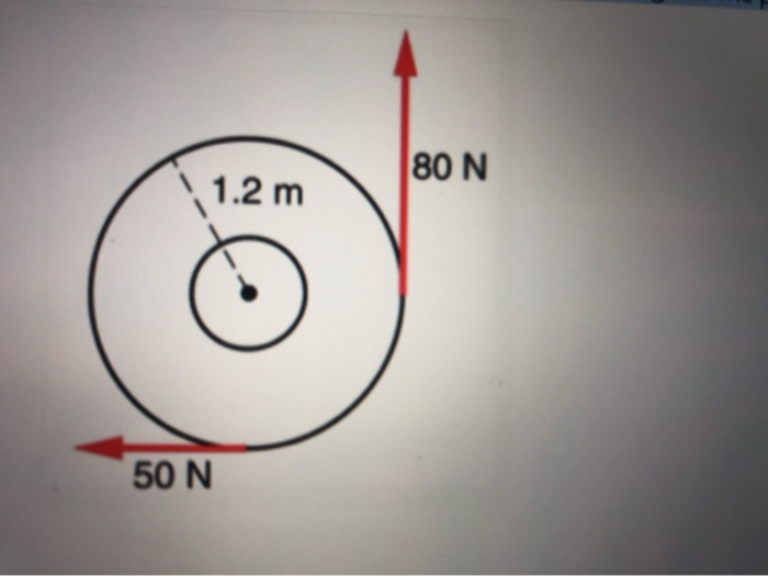 Solved A circular disk of mass 5 kg is subjected to two | Chegg.com
