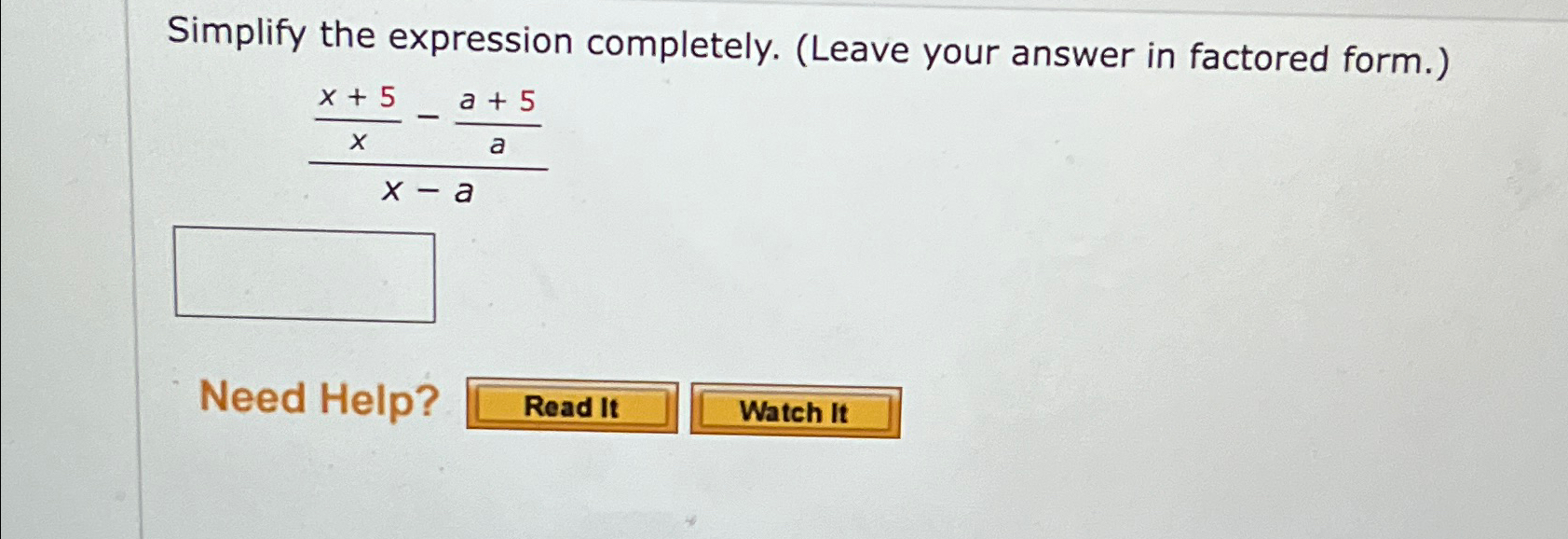 Solved Simplify the expression completely. (Leave your | Chegg.com