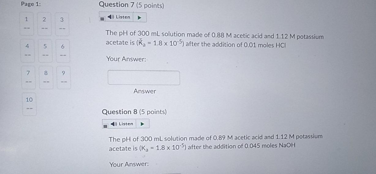 Solved Buffers resist changes in pH True False Question 2 (5 | Chegg.com