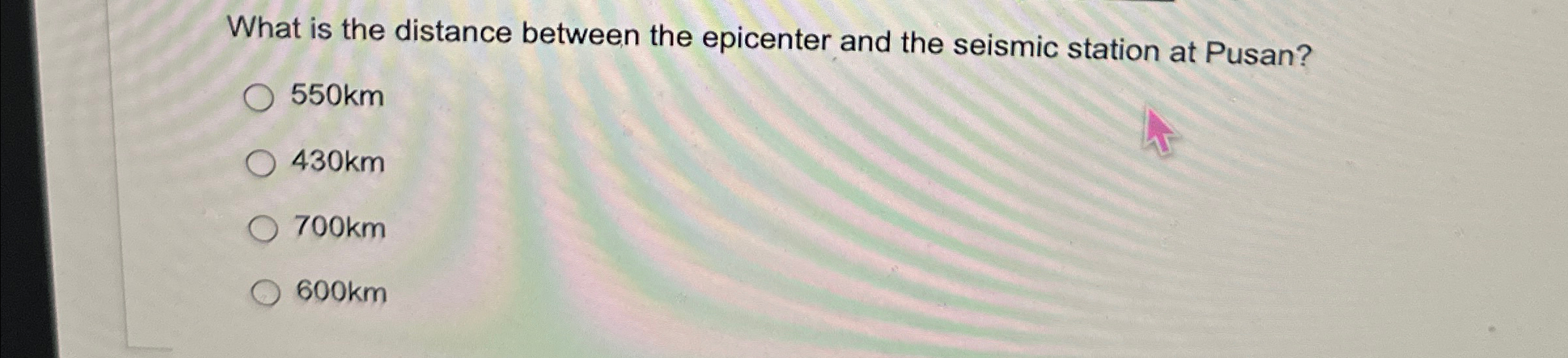 Solved What is the distance between the epicenter and the | Chegg.com