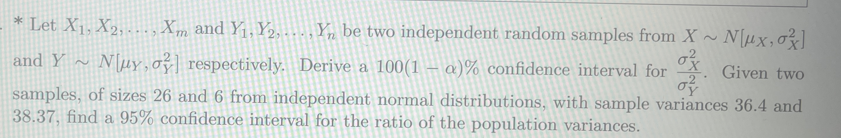 Solved Let x1,x2,dots,xm ﻿and Y1,Y2,dots,Yn ﻿be two | Chegg.com