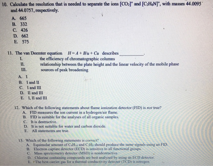 Solved 10. Calculate the resolution that is needed to | Chegg.com