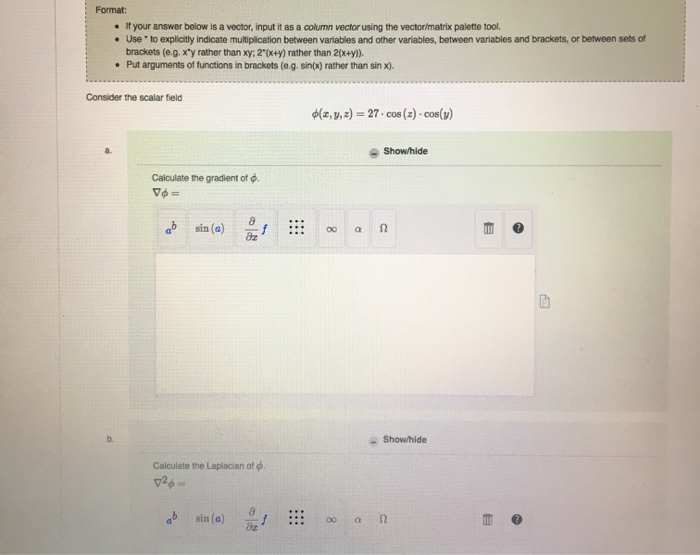 Solved solve all parts of the question with showing the | Chegg.com