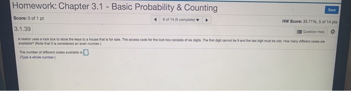 Solved Homework: Chapter 3.1 - Basic Probability & Counting | Chegg.com