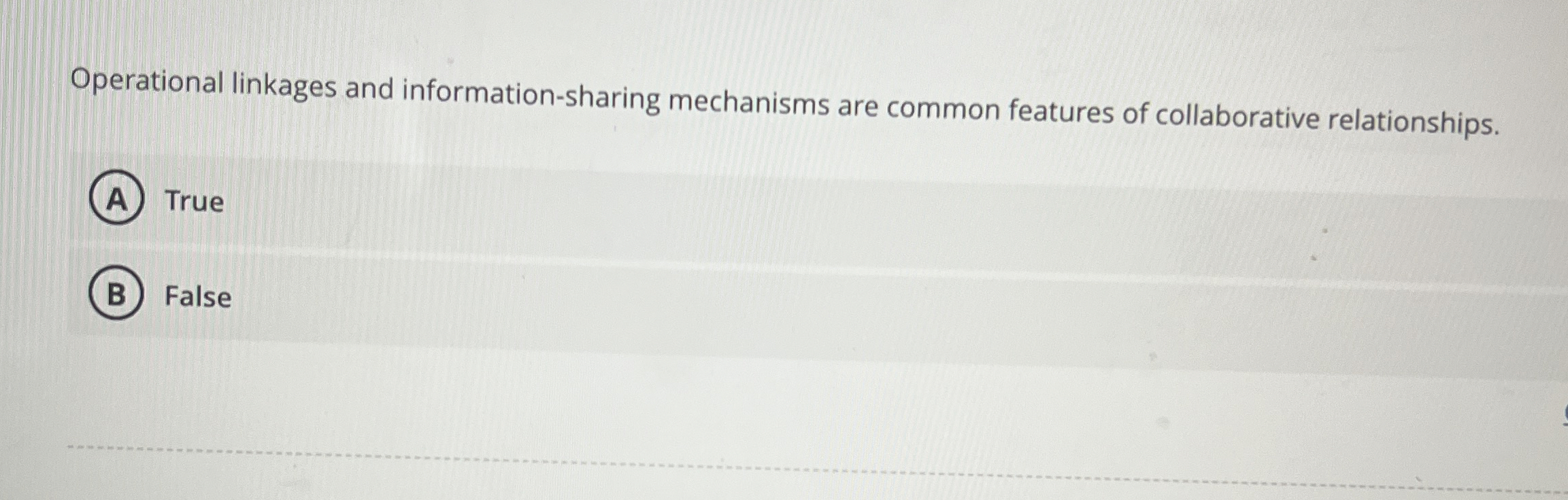 Solved Operational linkages and information-sharing | Chegg.com