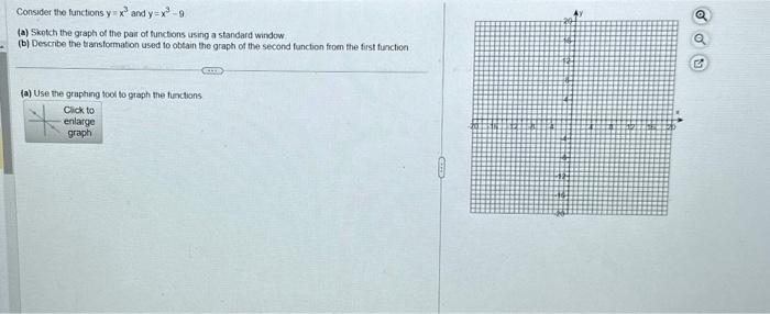 Solved Consider the functions y=x3 and y=x3−9 (a) Sikntch | Chegg.com