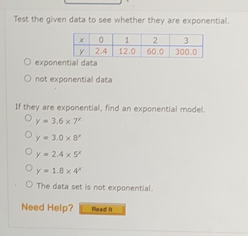 Solved Test the given data to see whether they are | Chegg.com