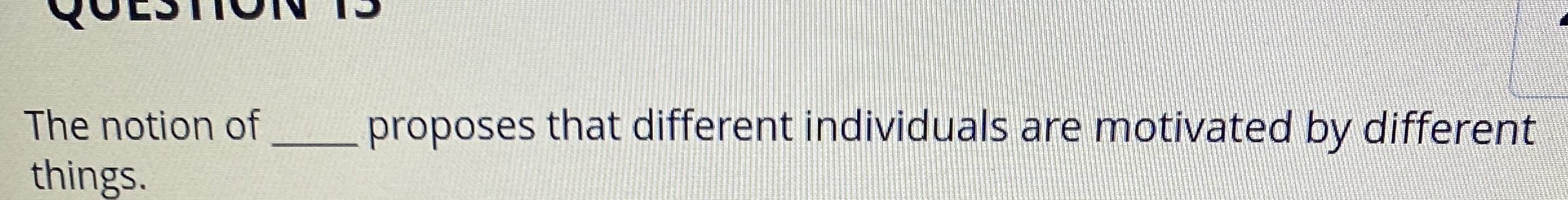 Solved The notion of q, ﻿proposes that different individuals | Chegg.com