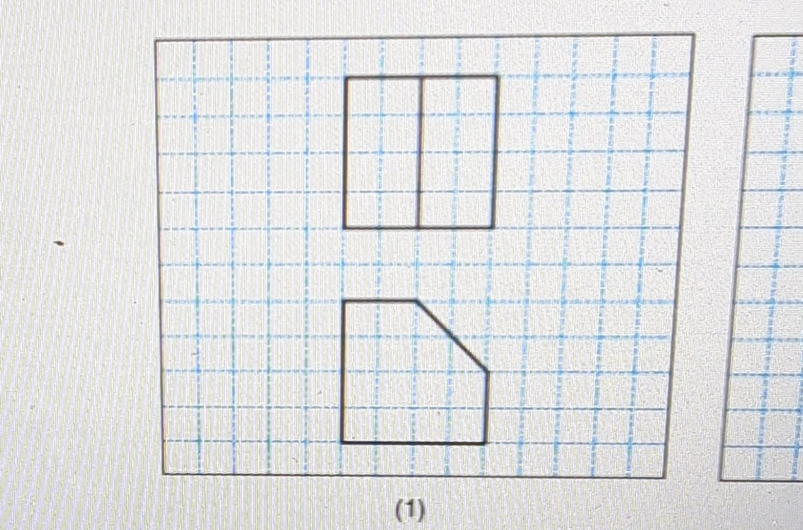 Solved draw the two given views and create a complimentary | Chegg.com
