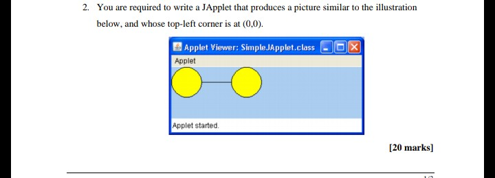Solved 2. You are required to write a JApplet that produces | Chegg.com