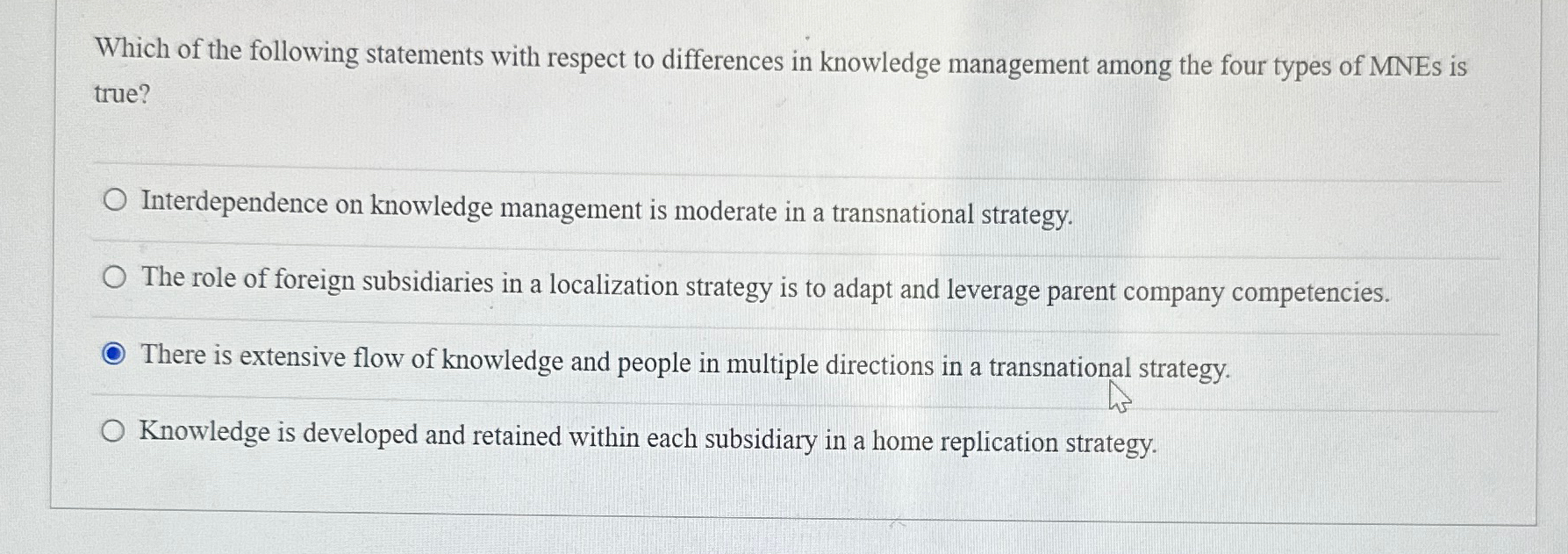 Solved Which of the following statements with respect to | Chegg.com