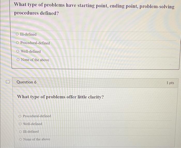 Solved What type of problems have starting point, ending | Chegg.com