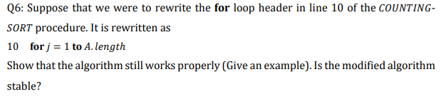 Solved Q6: Suppose that we were to rewrite the for loop | Chegg.com