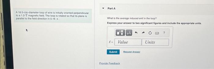 Solved A 18.5-cm-diameter loop of wire is initially oriented | Chegg.com