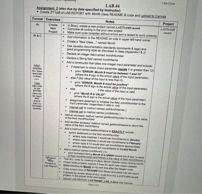 Solved professor chia chien lab 4 solution.code by | Chegg.com