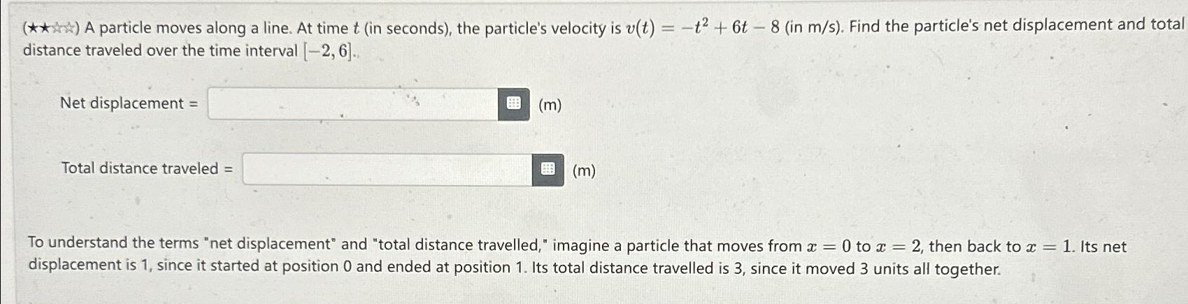 Solved ) ﻿A particle moves along a line. At time t (in | Chegg.com
