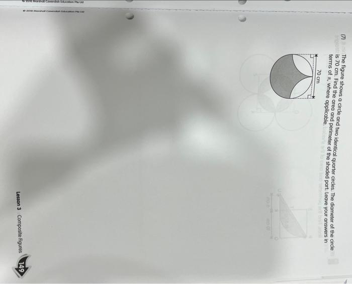 Solved (7) The figure shows a circle and two identical | Chegg.com