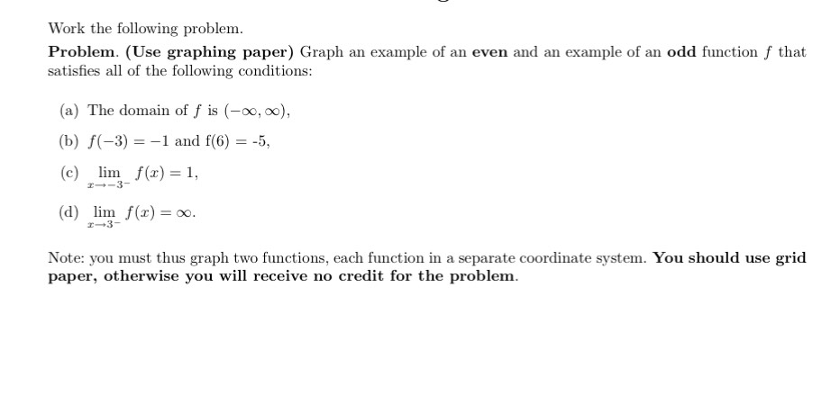 Solved Work the following problem.Problem. (Use graphing | Chegg.com