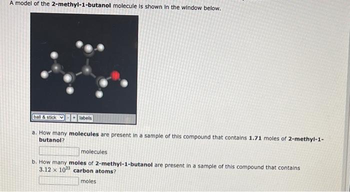 Solved A model of the 2-butanone molecule is shown in the | Chegg.com