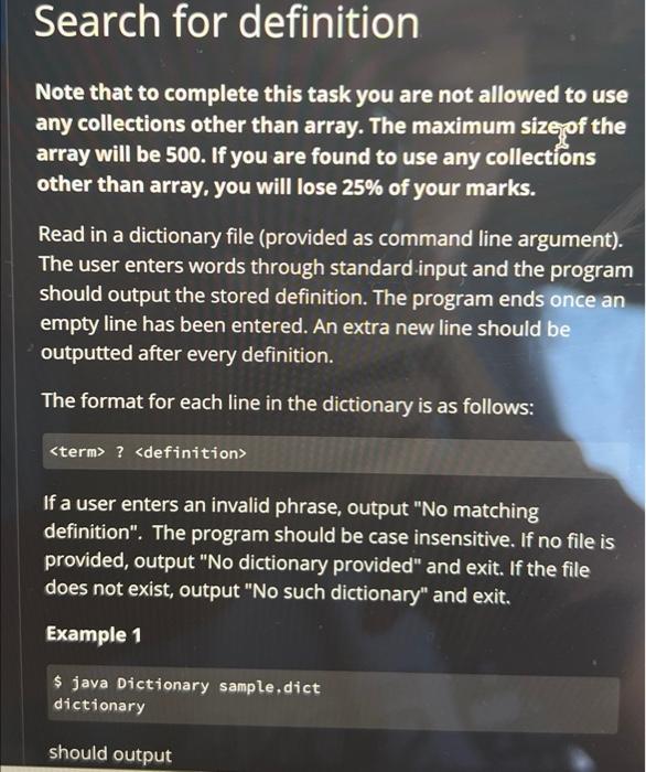 Solved Search for definition Note that to complete this task | Chegg.com