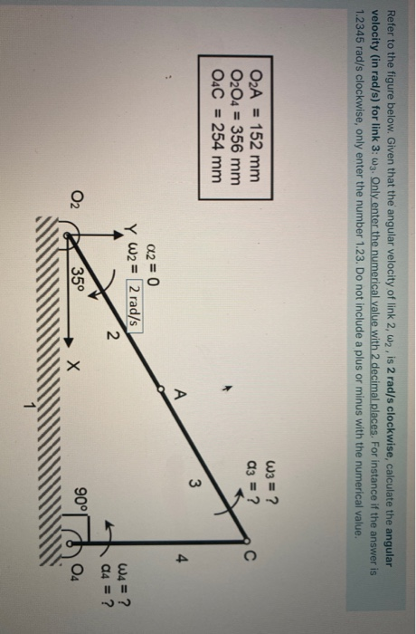 Solved Refer to the figure below. Given that the angular | Chegg.com