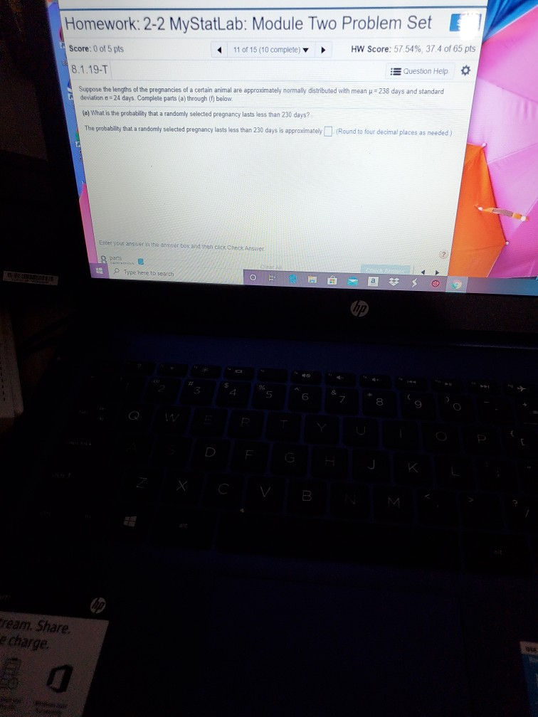 Solved Homework: 2-2 MyStatLab: Module Two Problem Set | Chegg.com