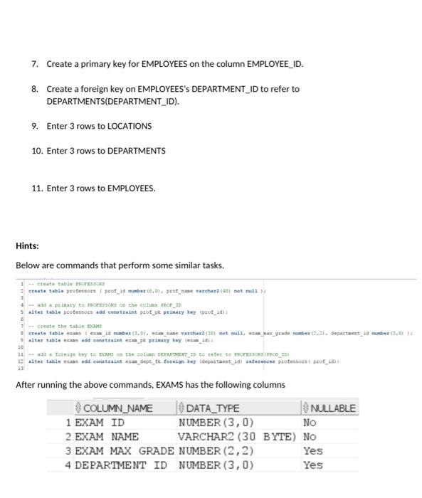 Solved Use your Oracle Apex account to perform the following | Chegg.com